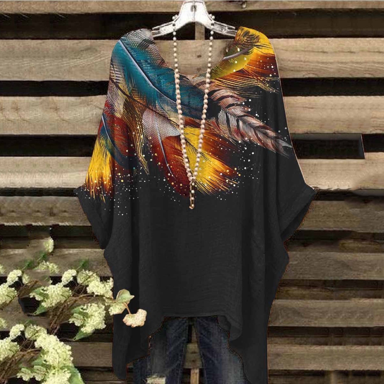 AOOCHASLIY Clothess Trendy Women Tops Women Summer Cropped Sleeves ...