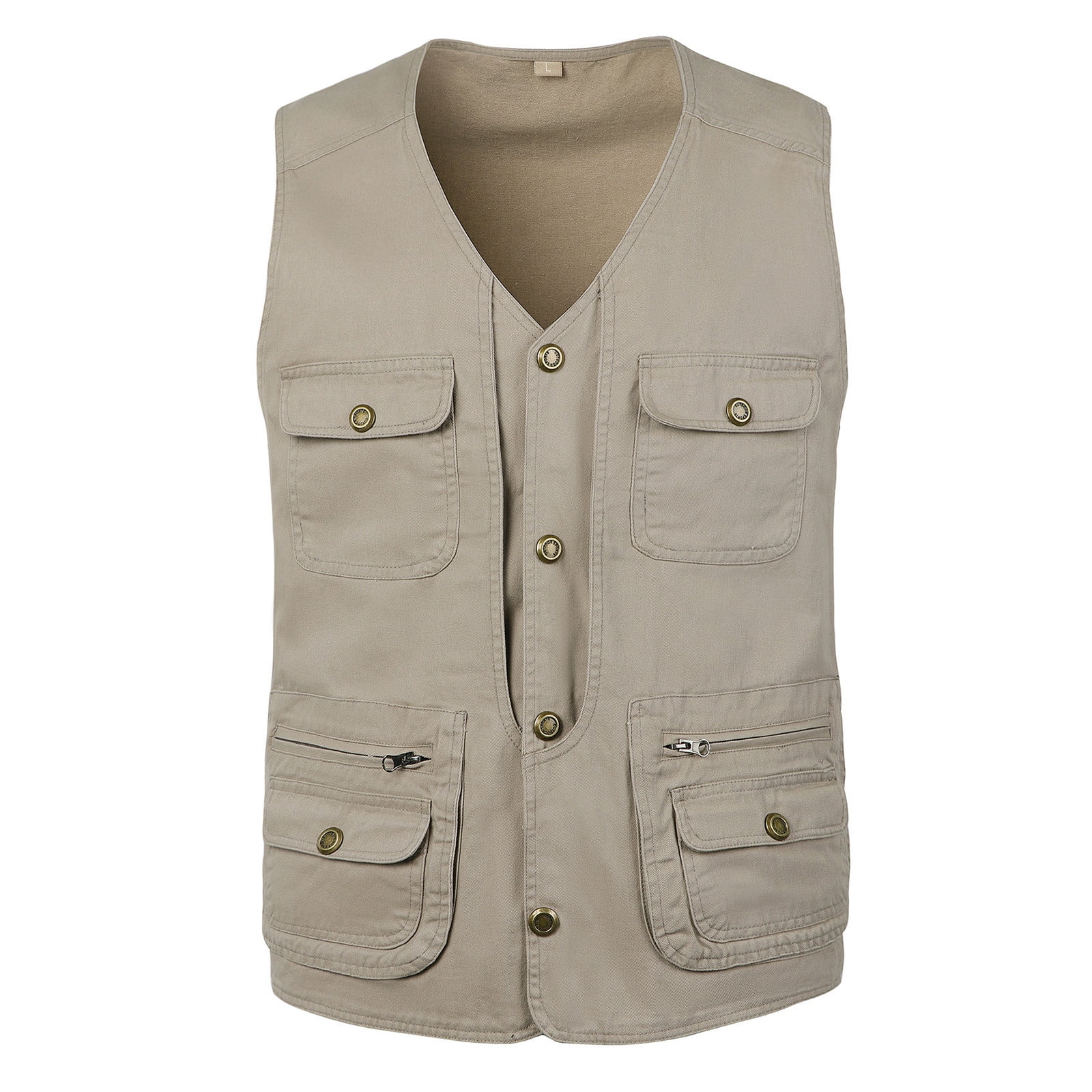 AOOCHASLIY Fall Clothes Men's Outdoor Vest Leisure Jacket Lightweight ...