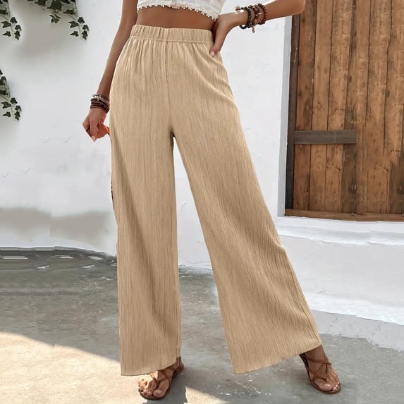 AOOCHASLIY Fall Clothes Women's Workout Out Trousers Casual Loose Pants ...