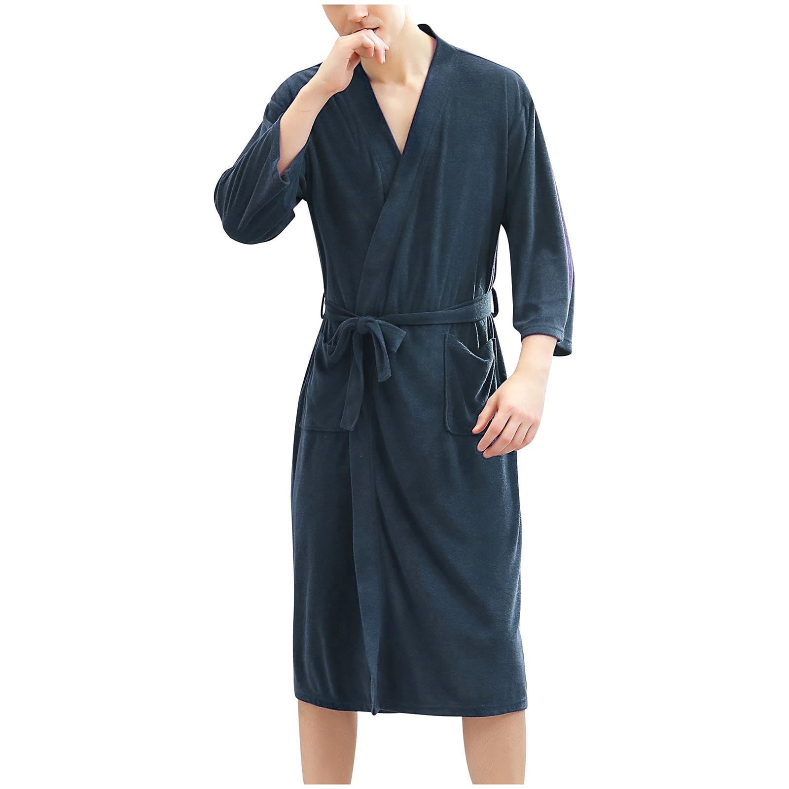 AOOCHASLIY House Eobes for Men Clothes Spring and Autumn Bath robes ...