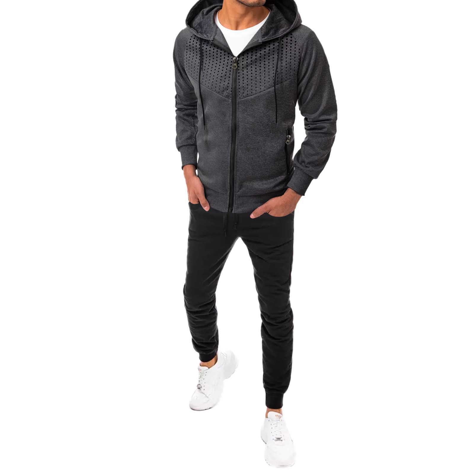 AOOCHASLIY Mens Sweat Suits Sets Clearances Jogging Suits 2 Piece ...