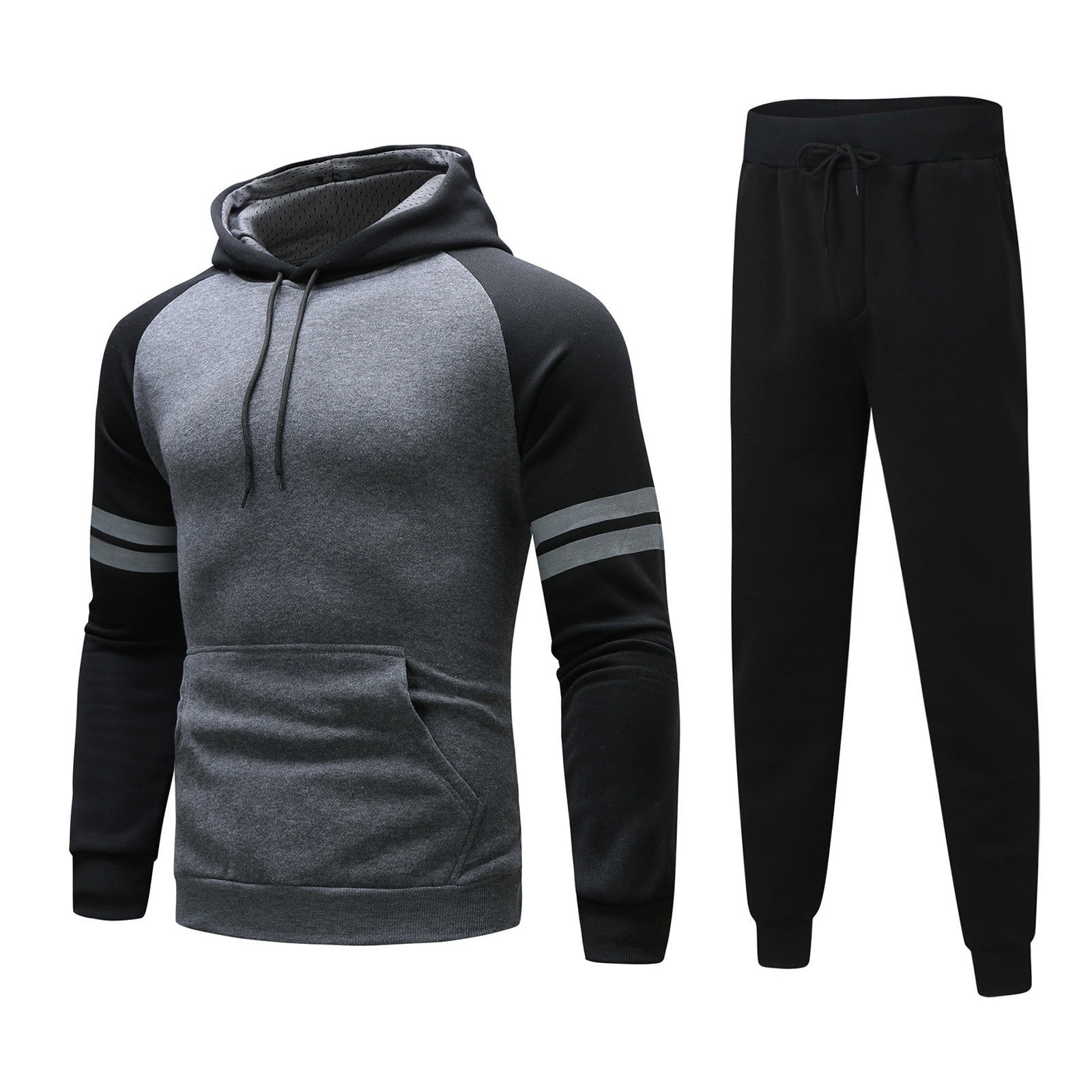 AOOCHASLIY New Year Mens Sweat Suits Jogging Suits Winter Sports Casual ...