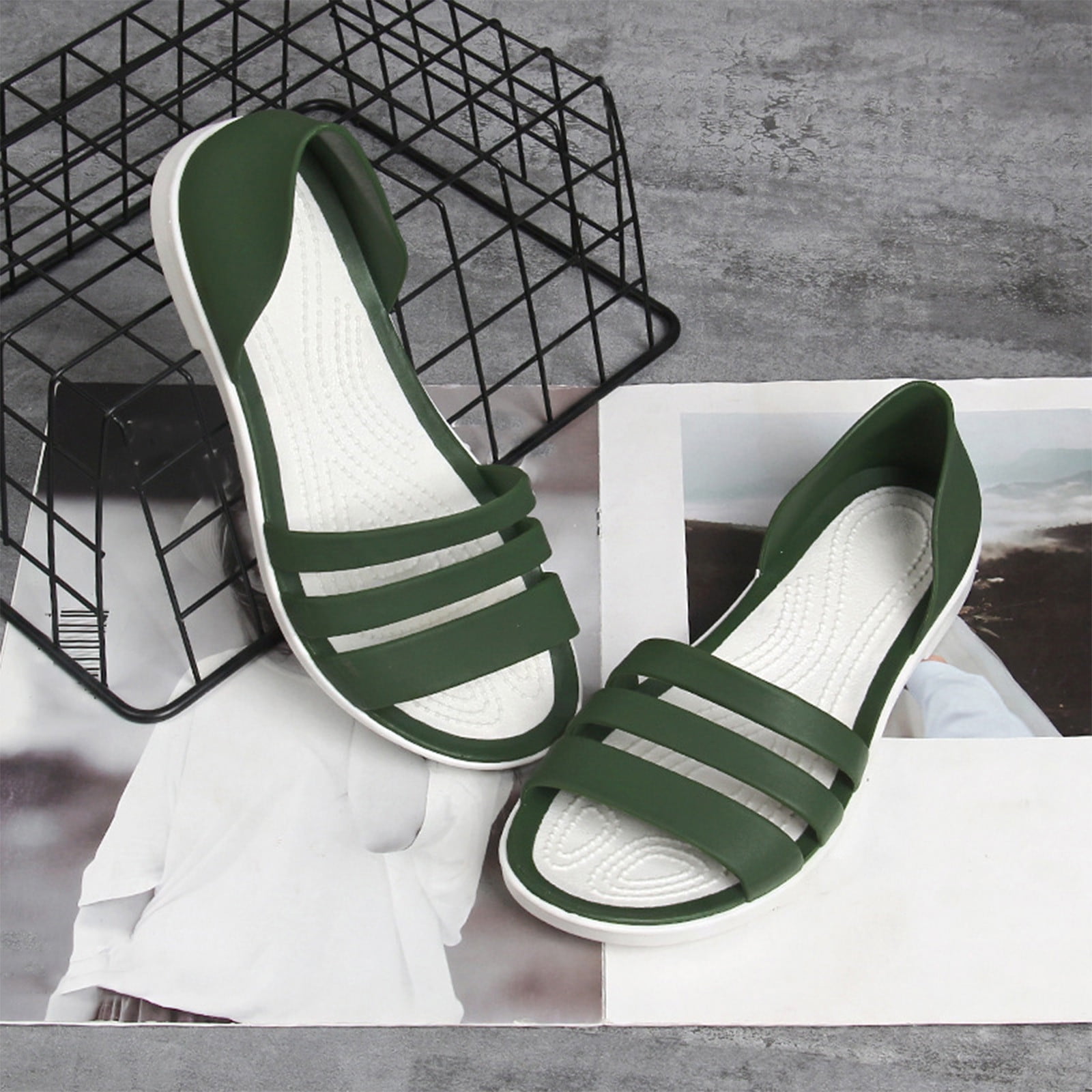 AOOCHASLIY Sandals Women Comfortable Walking Sandals with Arch Support ...
