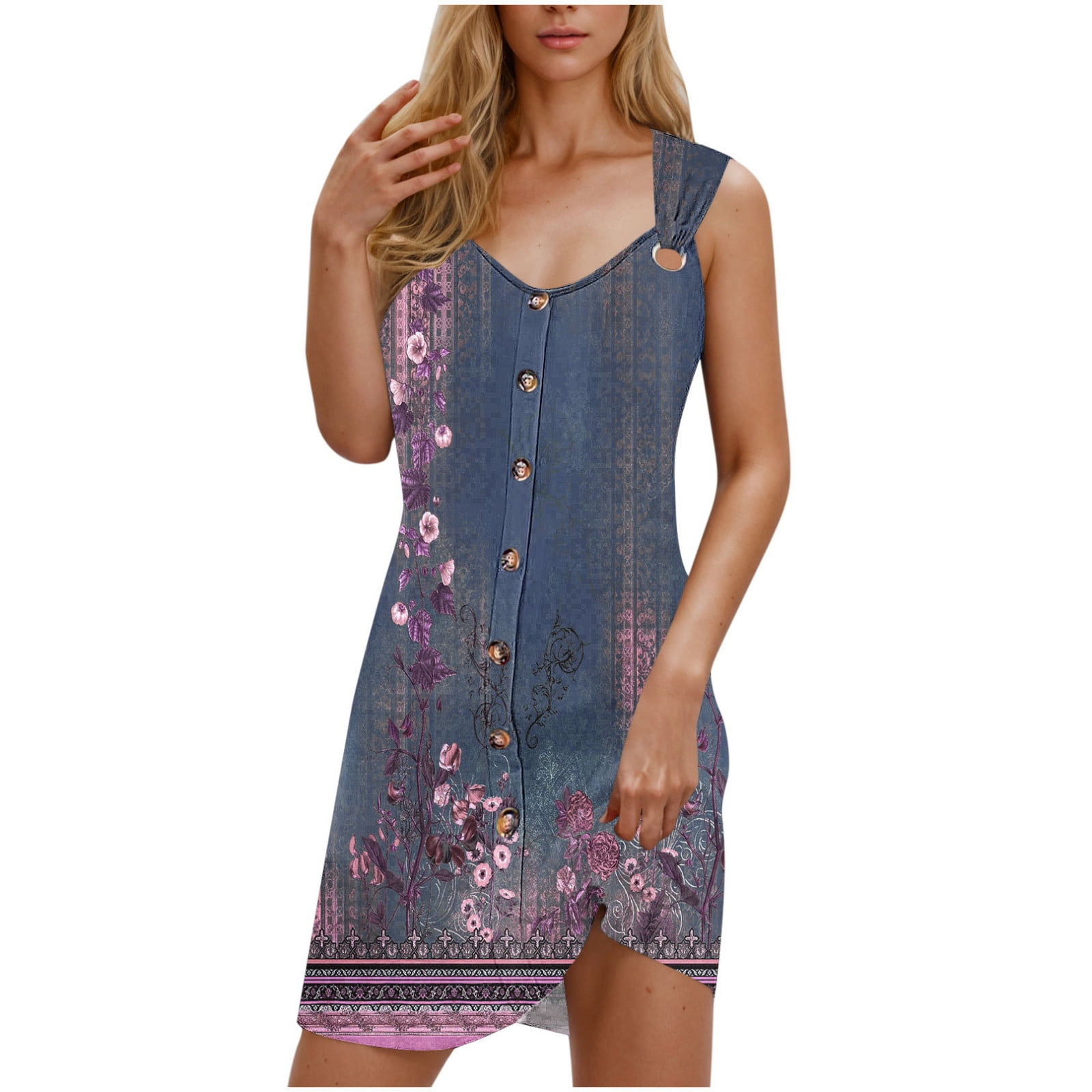 AOOCHASLIY Summer Dresses for Women 2026 Sundresses Beach Swimsuit ...