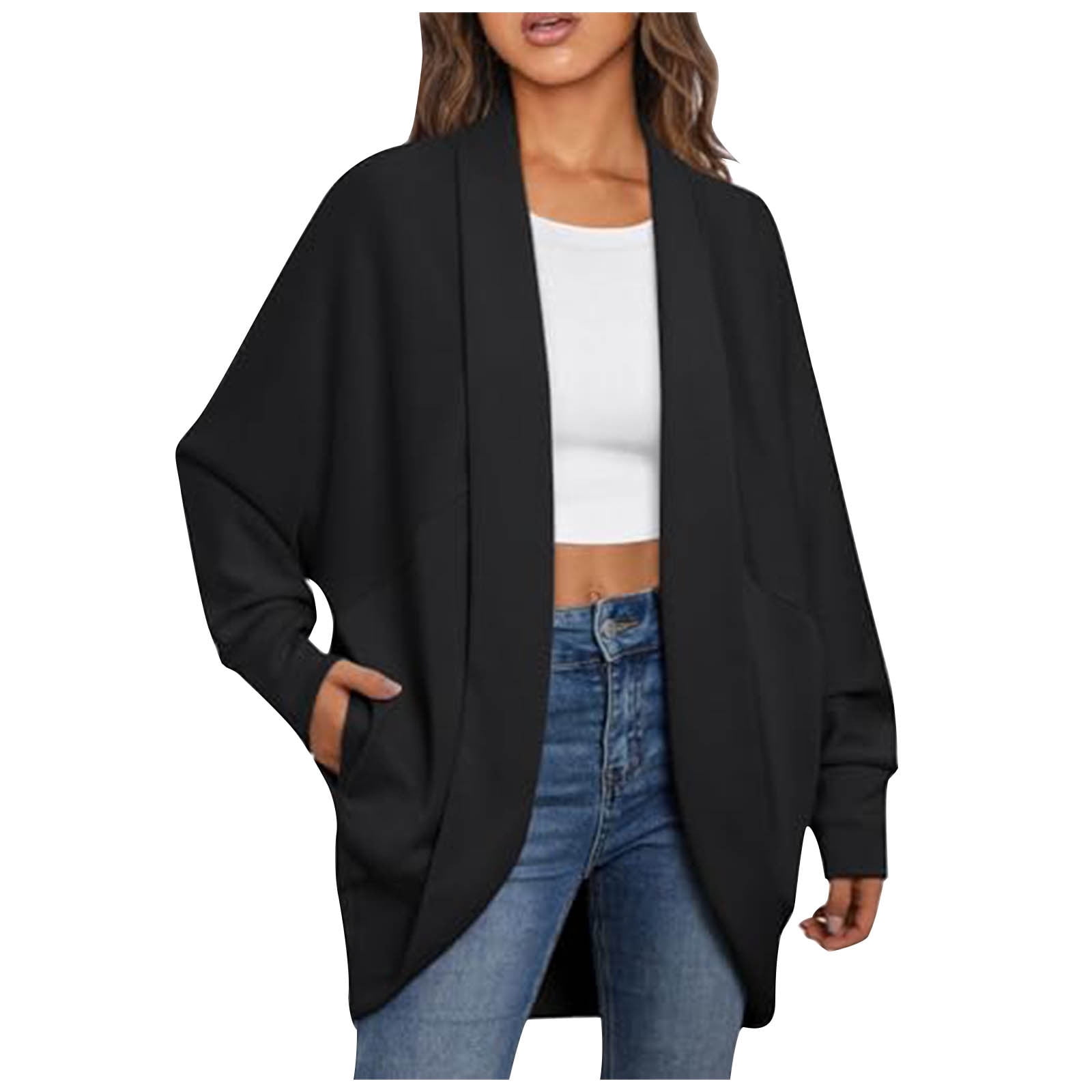 AOOCHASLIY Valentine's Day Women Coat Womens Open Front Coats Oversized ...