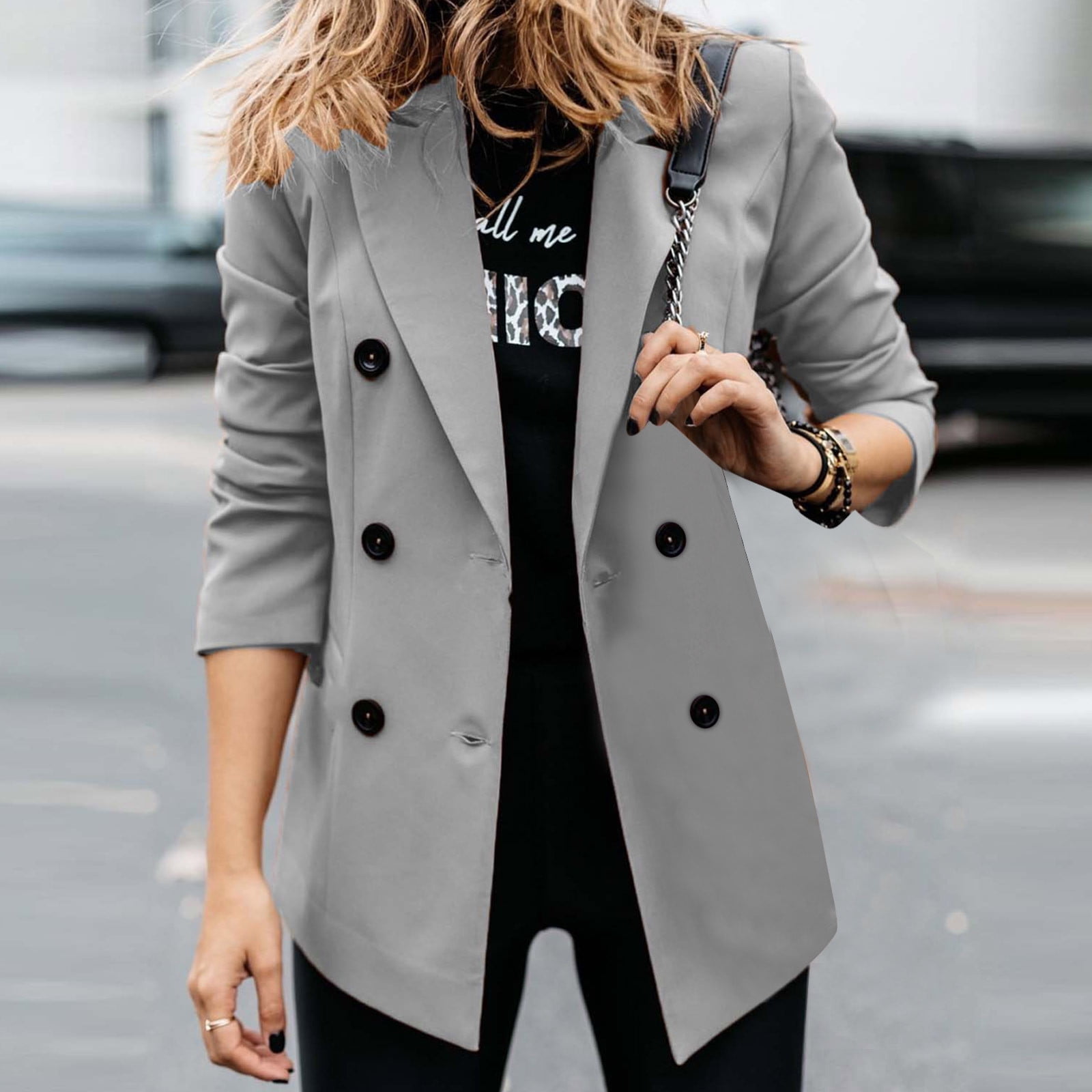 AOOCHASLIY Women Winter Coat Women Thin Button Long Sleeve Tops Blouse ...