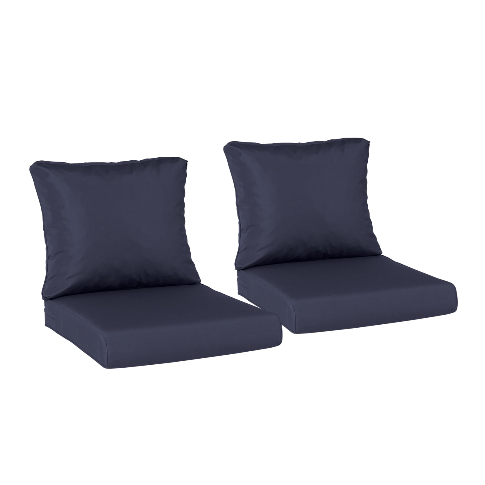 AOODOR Outdoor Chair Cushions Set of 2, 21"x21", Water Resistant ...