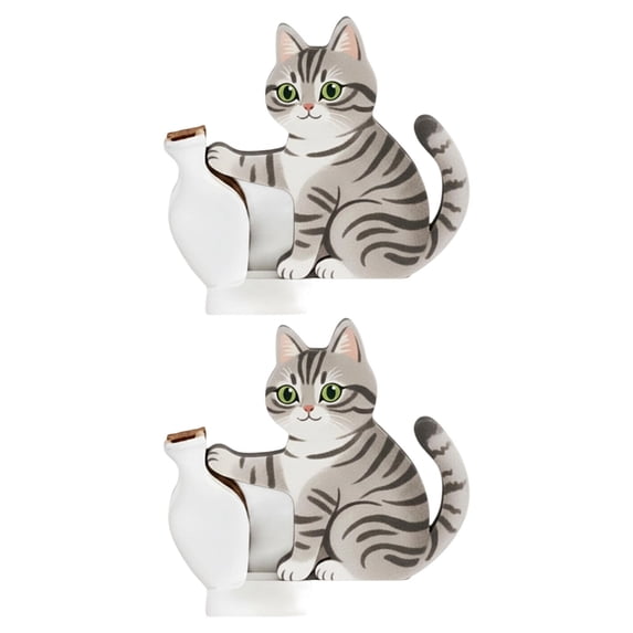 AOOOWER 1/2Pcs Refrigerator Magnets Whiteboard Decorative Magnets Cats ...