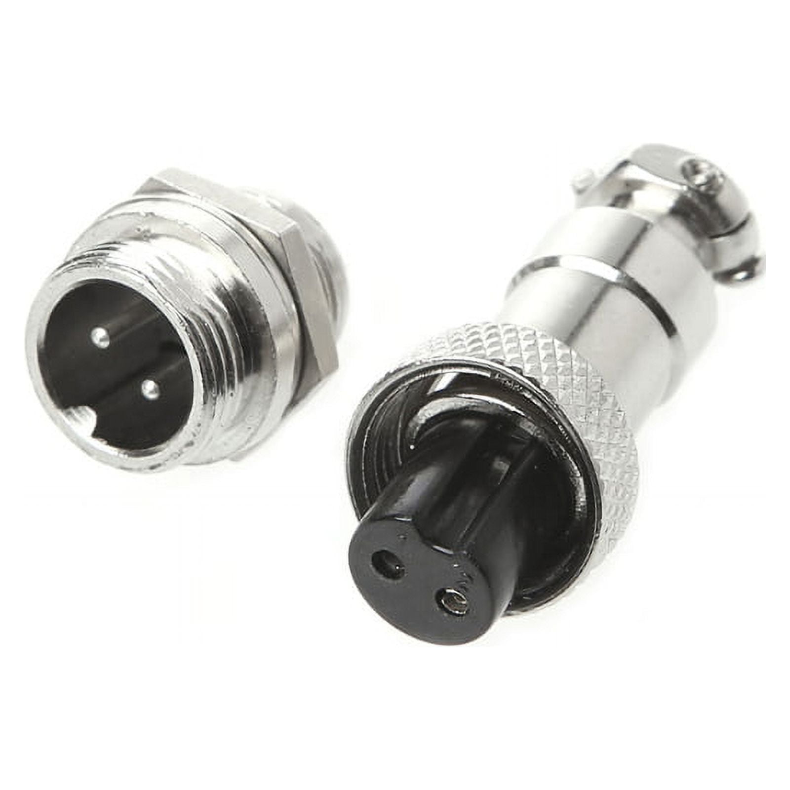AOOOWER 1 Set GX12 2/3/4/5/6 Pin Panel Mount Metal Aviation Wire Connector Male & Female ...