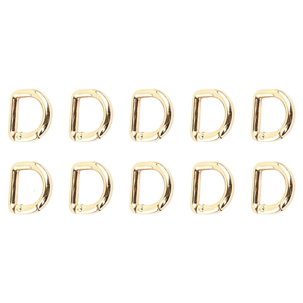 AOOOWER 10 Pcs Keyring Clip Buckles D Rings Spring Key Hooks Keychain ...
