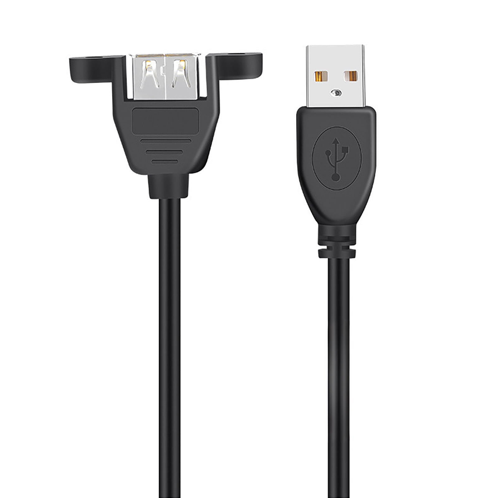 AOOOWER 100-300cm Length Panel Mount USB Extension Cable Male to Female ...