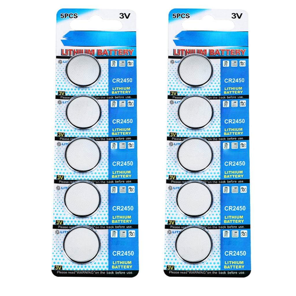 AOOOWER 10Pcs/5pcs CR2450 High Density Cores Lithium Batteries, CR2450 ...