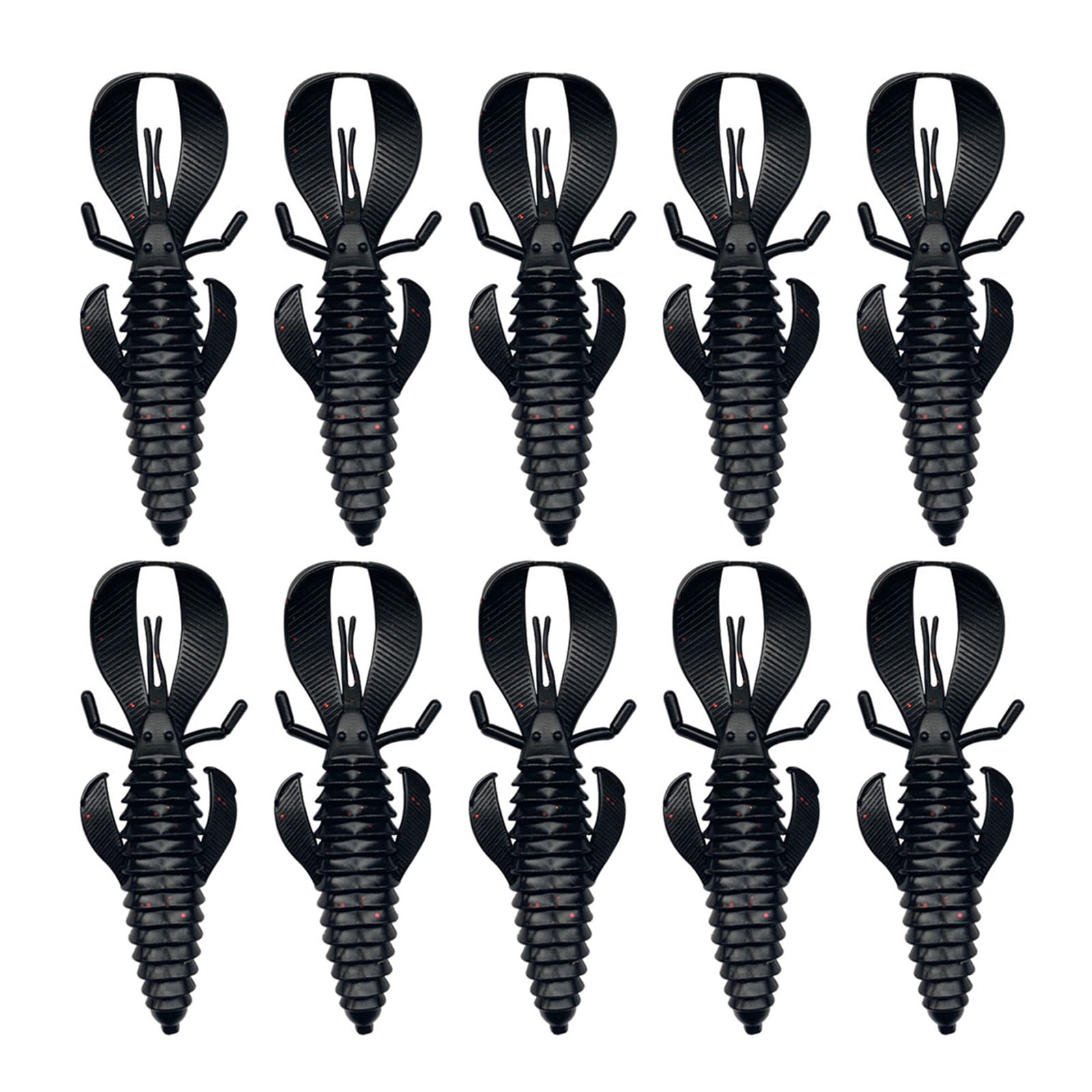 AOOOWER 10Pcs Fishing Baits Lures Wacky Lures Fishing Worms Lures Worms ...