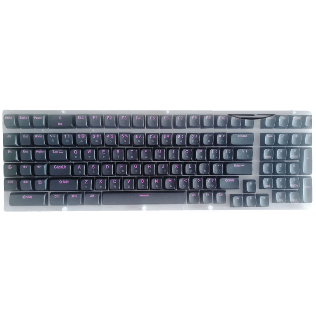 AOOOWER 115 EDMs Profile Black Knight PBT Keycap Double Shot Injection ...