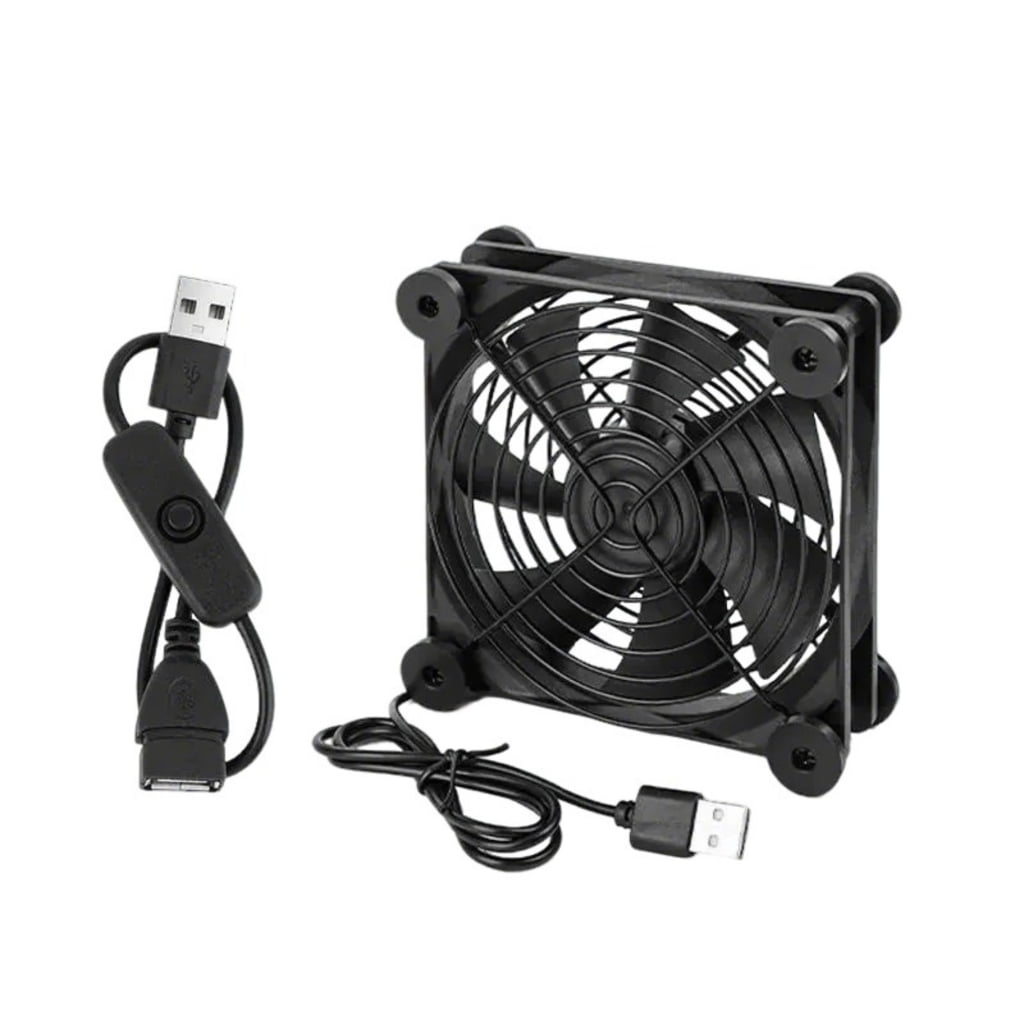 AOOOWER 120mm 5V USB Powereds Cooling Fan for Routers Rack Sound Video ...