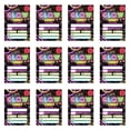 AOOOWER 12Pcs Fluorescent Printed Birthday Cards 5x7Inch Paper ...
