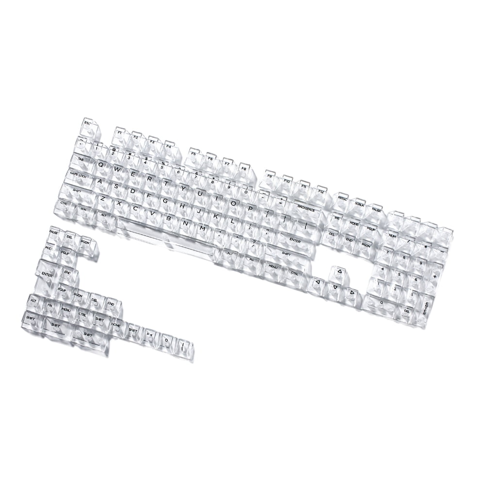 AOOOWER 132Keys Transparent Keycaps 10mm Profile Keycap Set for ...