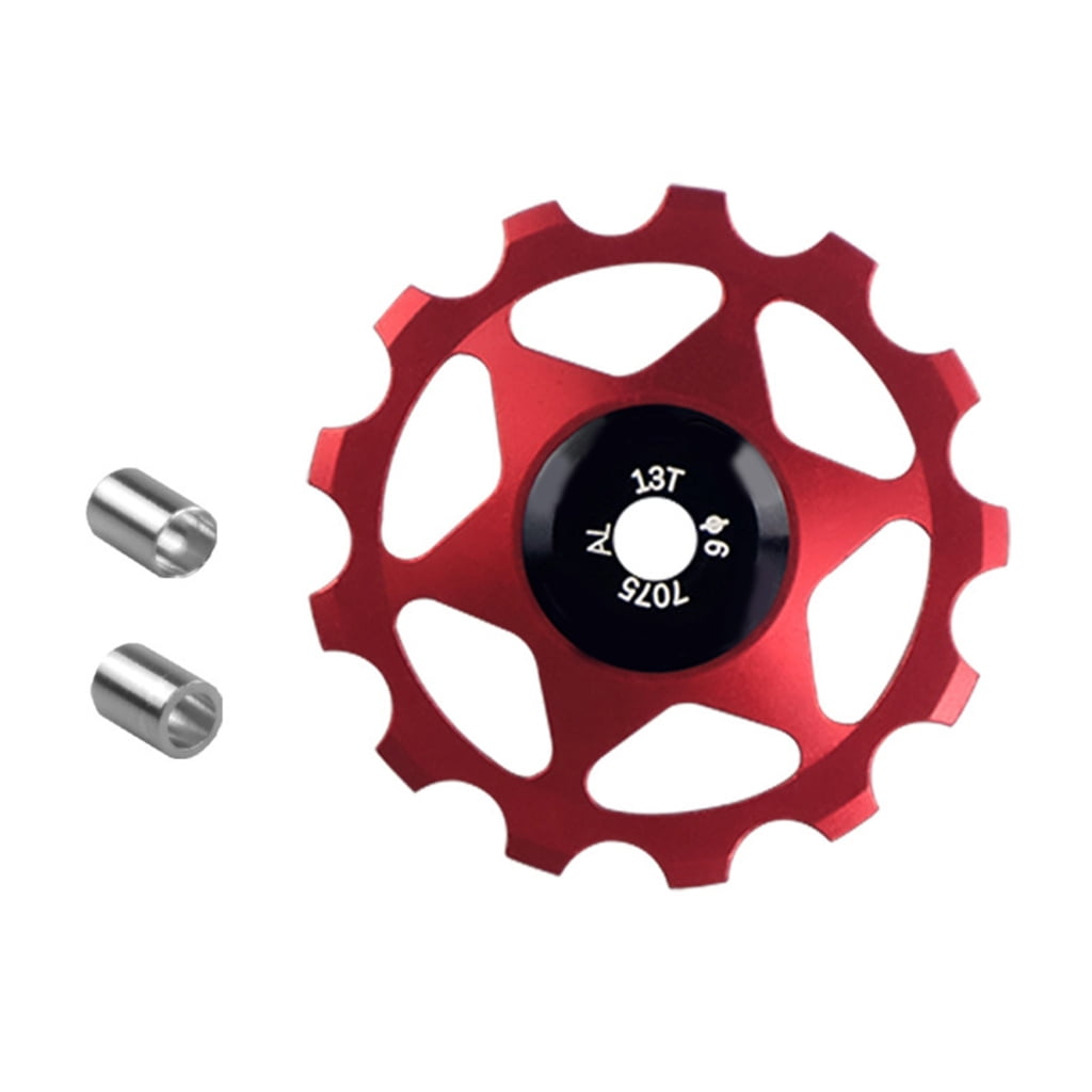 AOOOWER 13T Steel Bearing Pulleys Bike Rear Derailleurs Jockeys Wheel ...