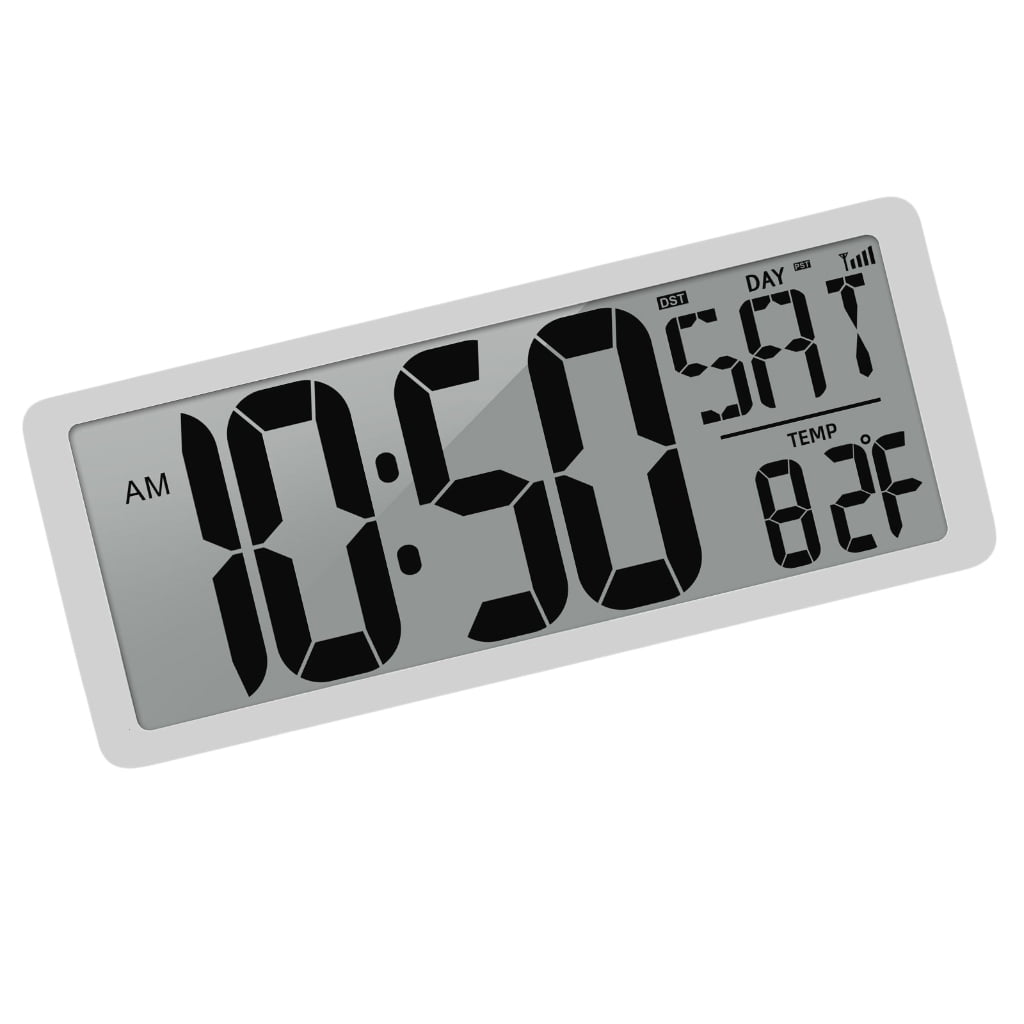 AOOOWER 14'' Digital Wall Clock with Large Numbers, Indoor Temperature ...