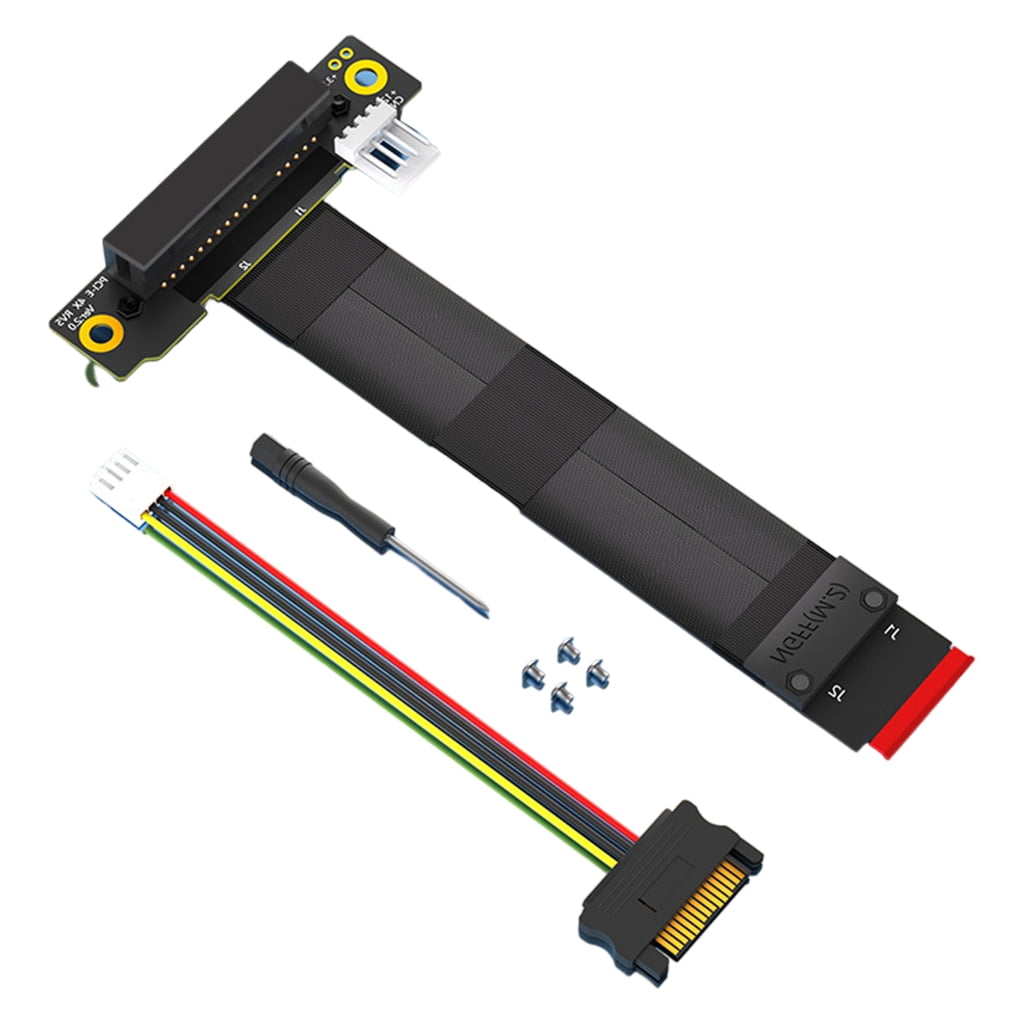 AOOOWER 180/90 Degree PCIE 4X To M.2 M Key 2230 2242 2260 2280 Risers ...