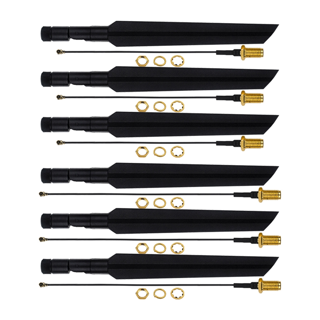 AOOOWER 1Set WiFi Antennas Enhances Data Transmission Stability For NIC ...