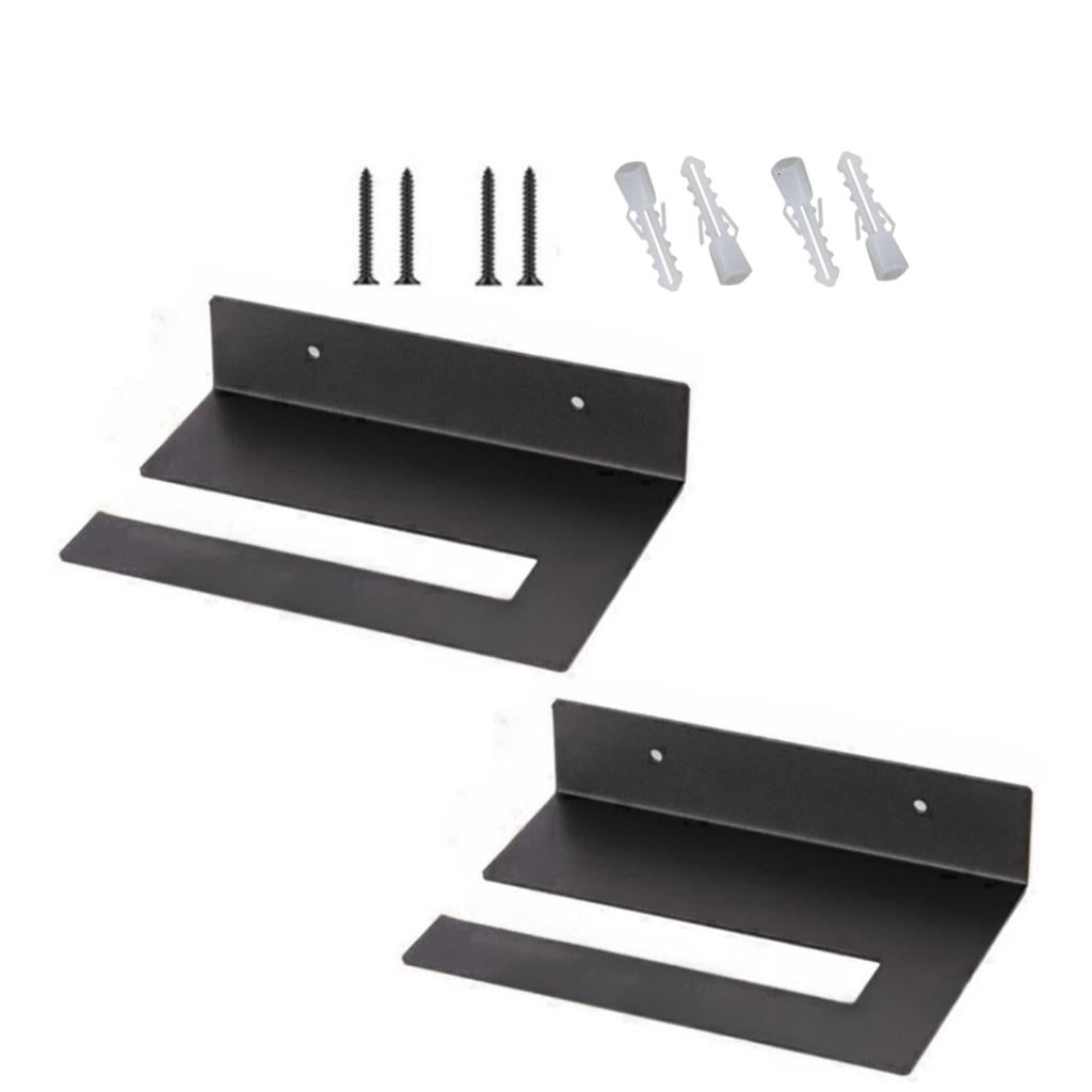 AOOOWER 2 Pieces Wall Mounted Skateboard Rack Horizontal Iron Bracket ...