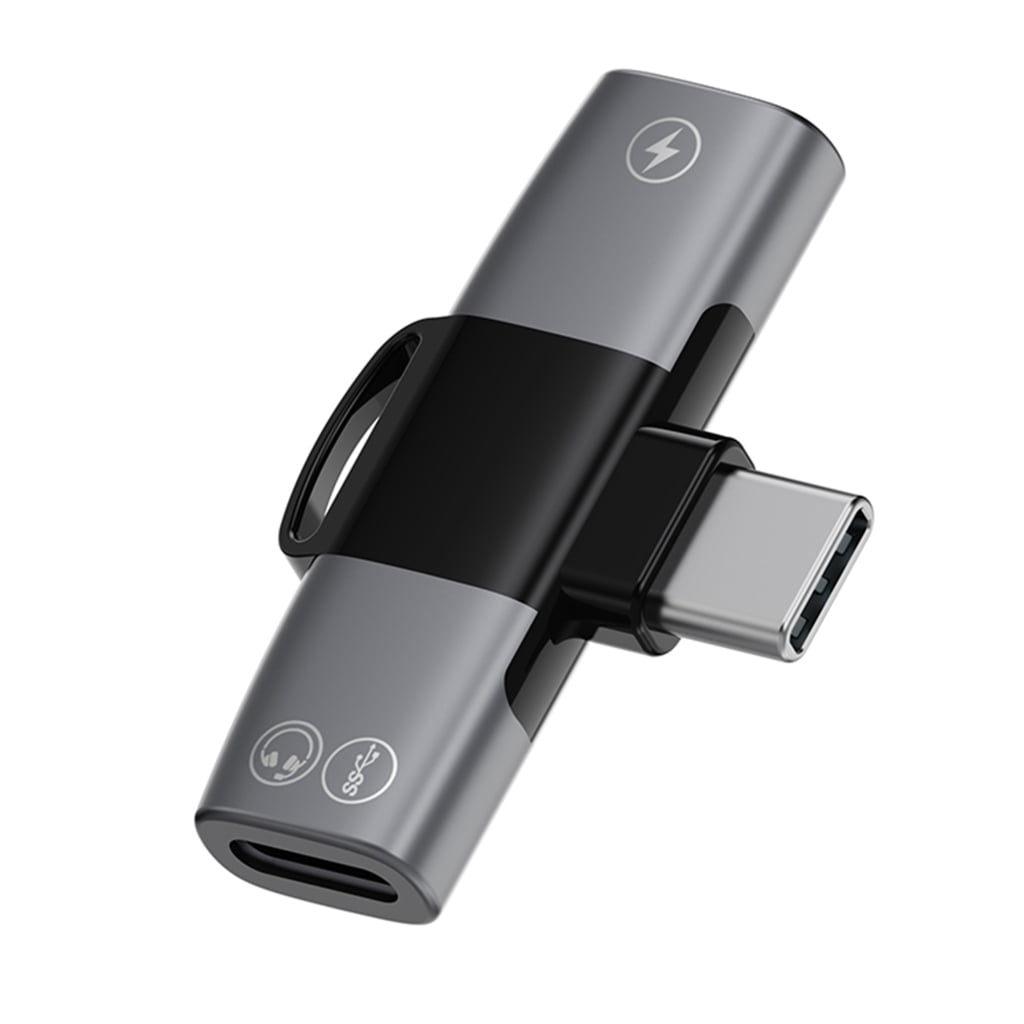AOOOWER 2 in 1 USB C Splitter USB C Headphones Plugs Stereos Adapter ...