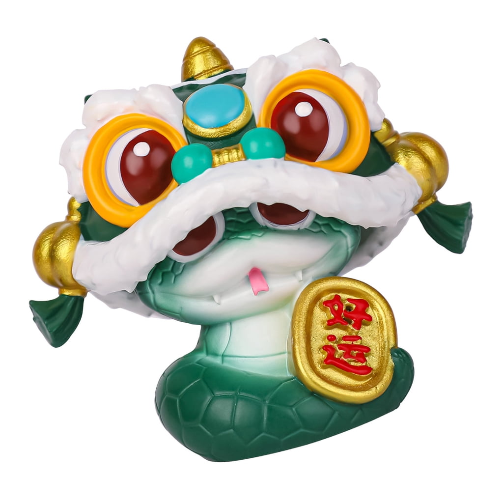 AOOOWER 2025 Snake Year Lion Dance Snake Miniature Figure Fengshui ...