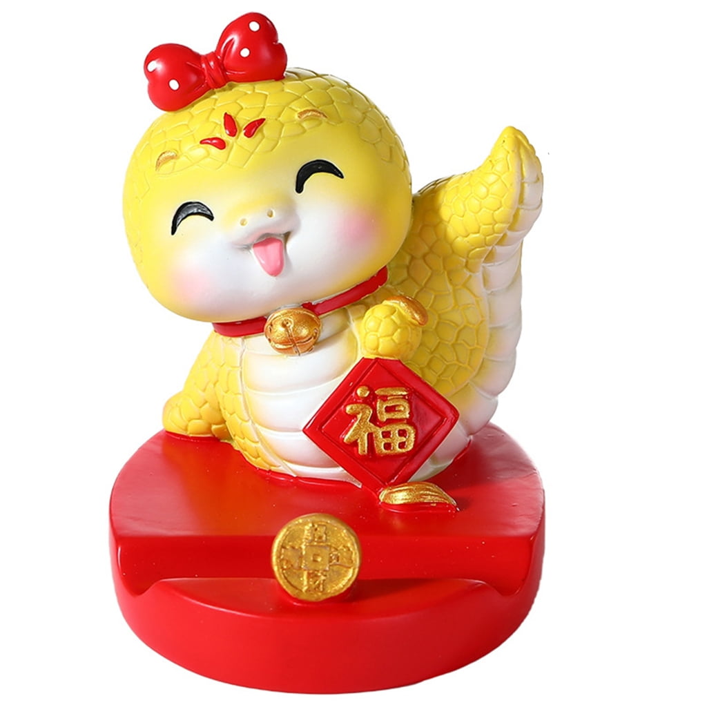 AOOOWER 2025 Year Of Snake Theme Phone Stand Phone Holder Resin Craft ...