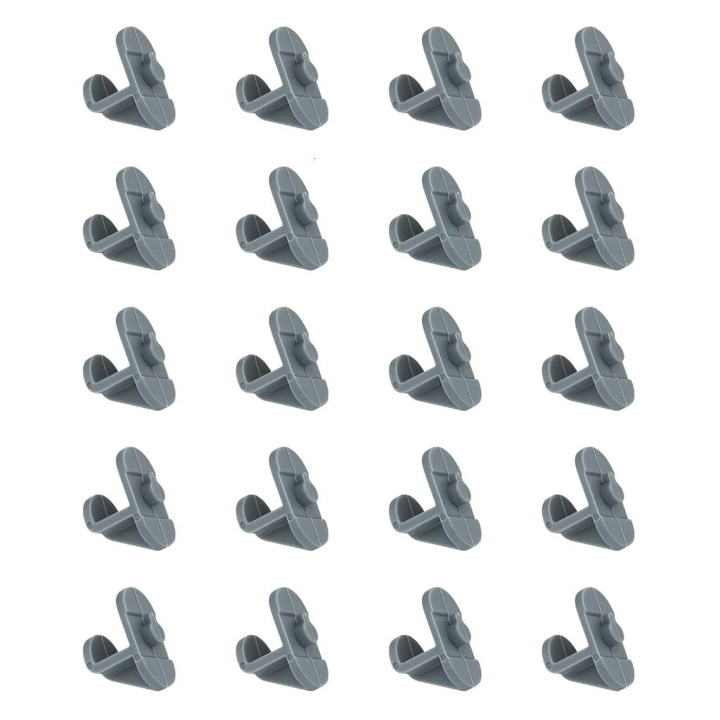 AOOOWER 20Pcs Adjustable Freezer Shelf ClipsRefrigerator Shelf Clips ...