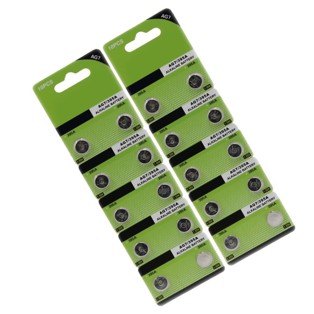 AOOOWER 20pcs/10Pcs AG7/LR927/395 Watch Battery Button Coin Cell Button ...
