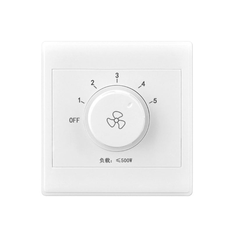 AOOOWER 220V Adjustment Ceiling Fan Speed Control Rotary-On/Off Wall ...