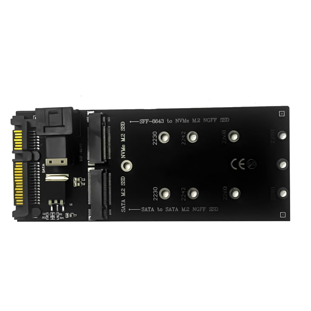 AOOOWER 22Pin SATAs Adapter SFF-8643 to M.2 Kit NGFFs M-Key to NVME ...