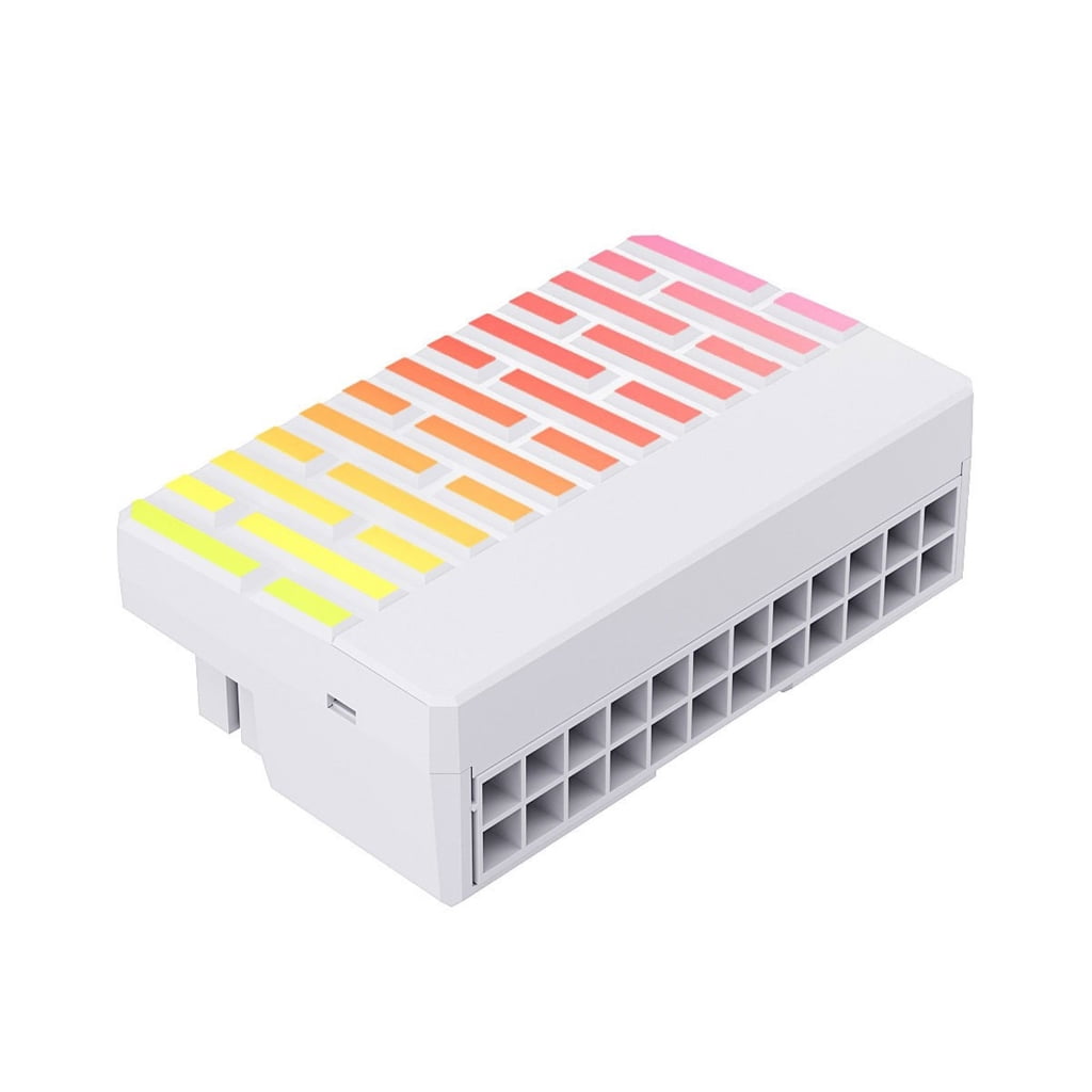 AOOOWER 24Pin MATX Power Extension Adapter 90 Degree Turn for PC Cases ...