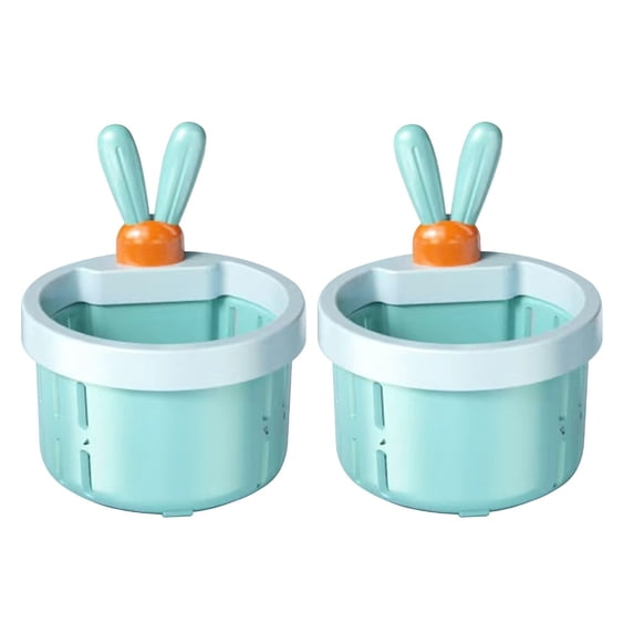 AOOOWER 2PCS Plastic Rabbit Ears Drain Filters Press to Dump Basket For ...