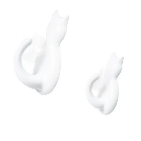 AOOOWER 2PCS Space Saving Cats Theme Adhesive Hooks Easy Installation ...