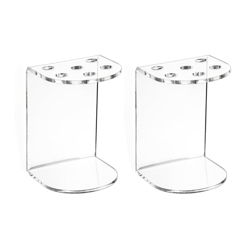 AOOOWER 2Pcs Acrylic 6 Hole Shear Holder for Professional Salon Desktop ...