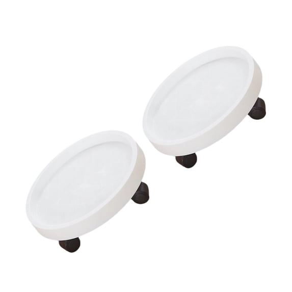 AOOOWER 2Pcs Movable Plant Tray With Wheel Rolling Flower Pot Tray ...