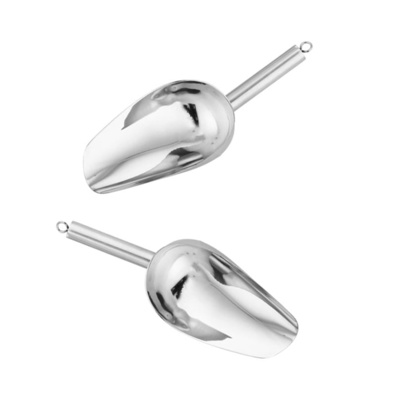 AOOOWER 2Pcs Stainless Steel Ice And Food Scoops Hanging Storage ...