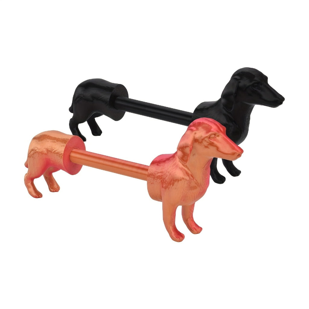 AOOOWER 2X Lovely Dog Patterned Toilet Roll Storage Stand Dachshund ...