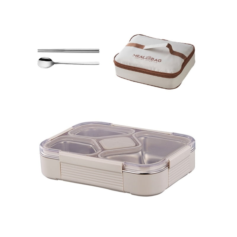 AOOOWER 304 Stainless Steel Lunch Box Double Layer Insulated Food ...