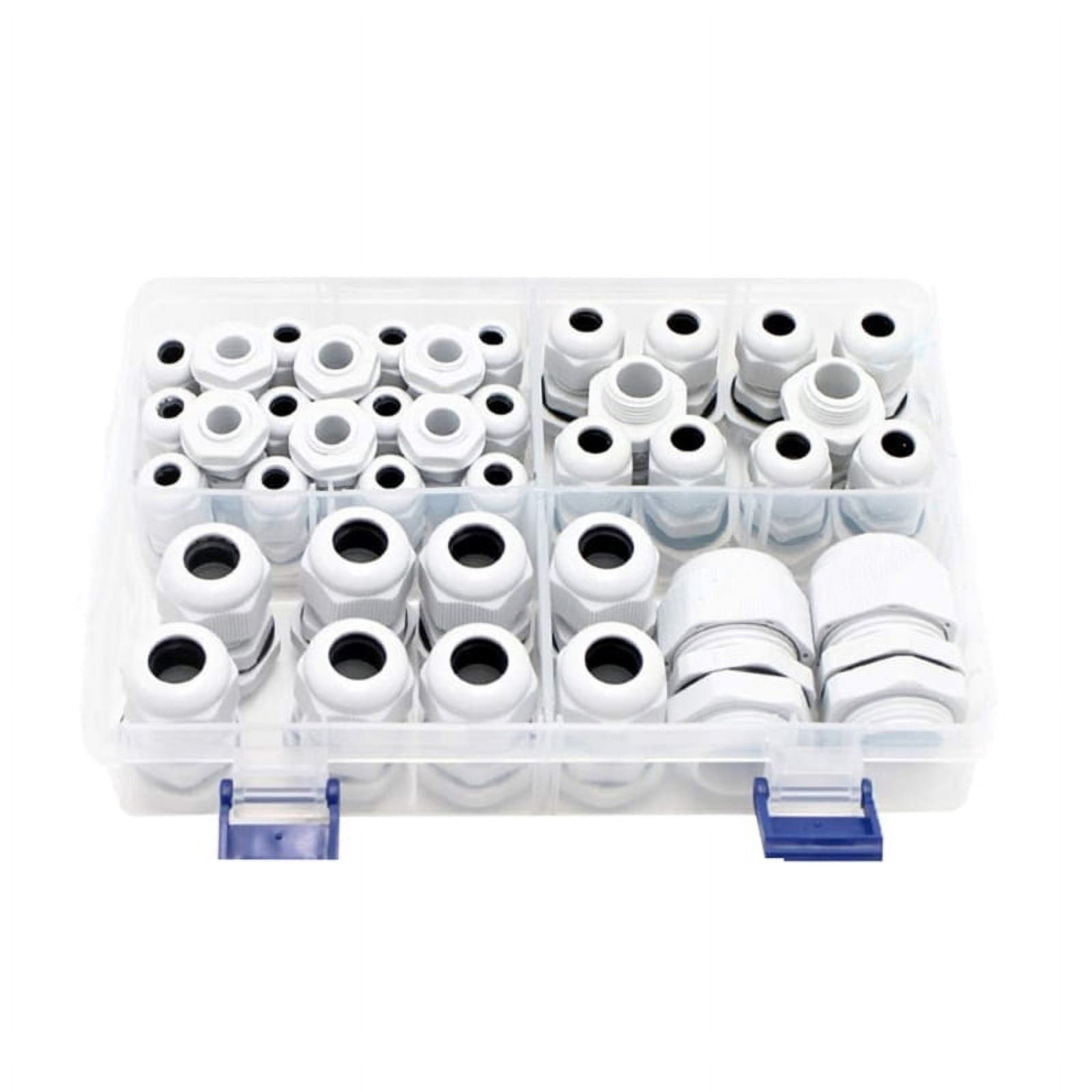 AOOOWER 38 Pcs Cable Gland Waterproof Adjustable Connectors Cable ...