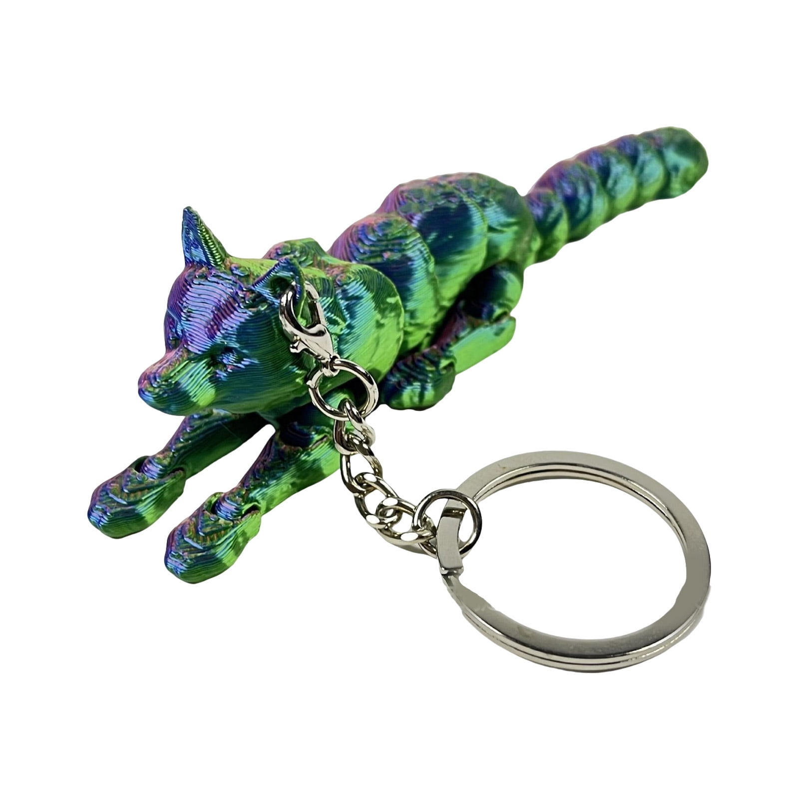 AOOOWER 3D Printed Wolf Keychain with Realistic Details and Multiple ...