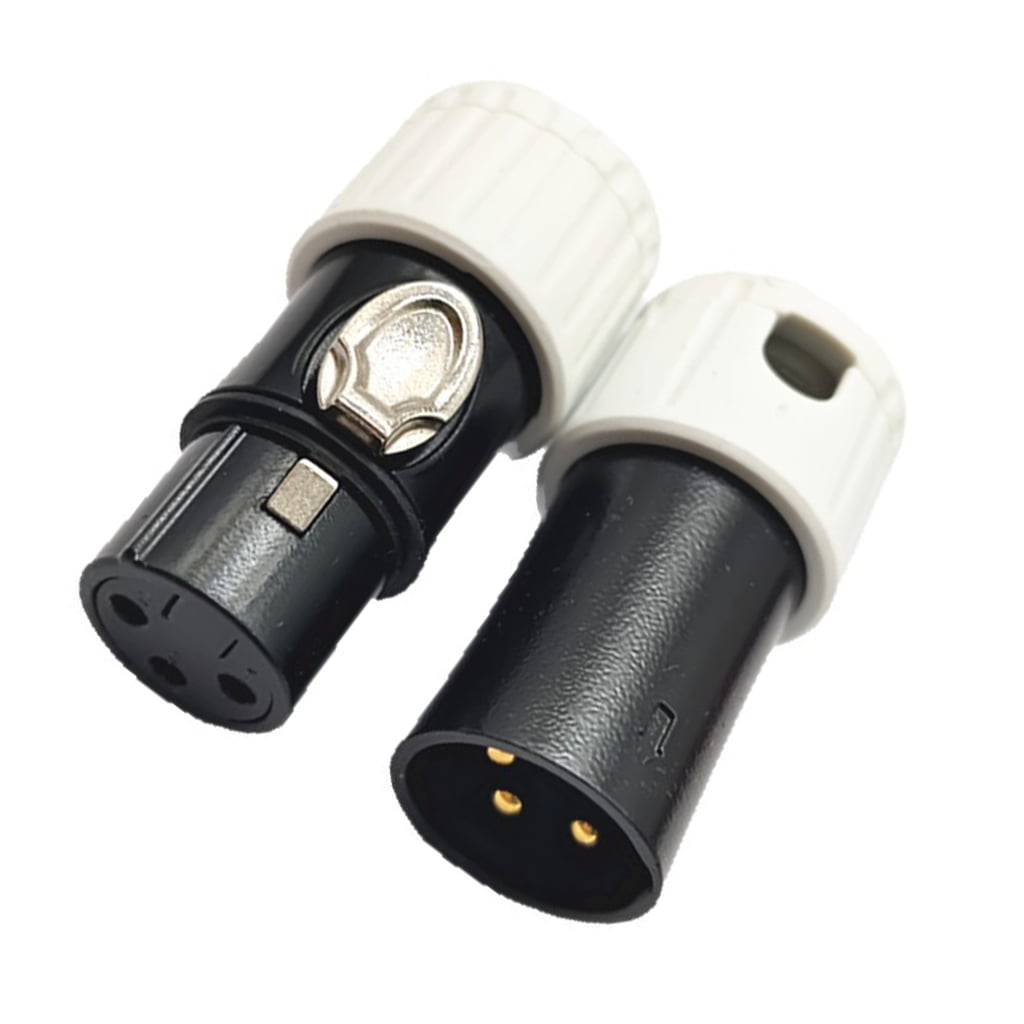 AOOOWER 3Pin Male Female Connector Microphone Straight Snake Plug Cable ...