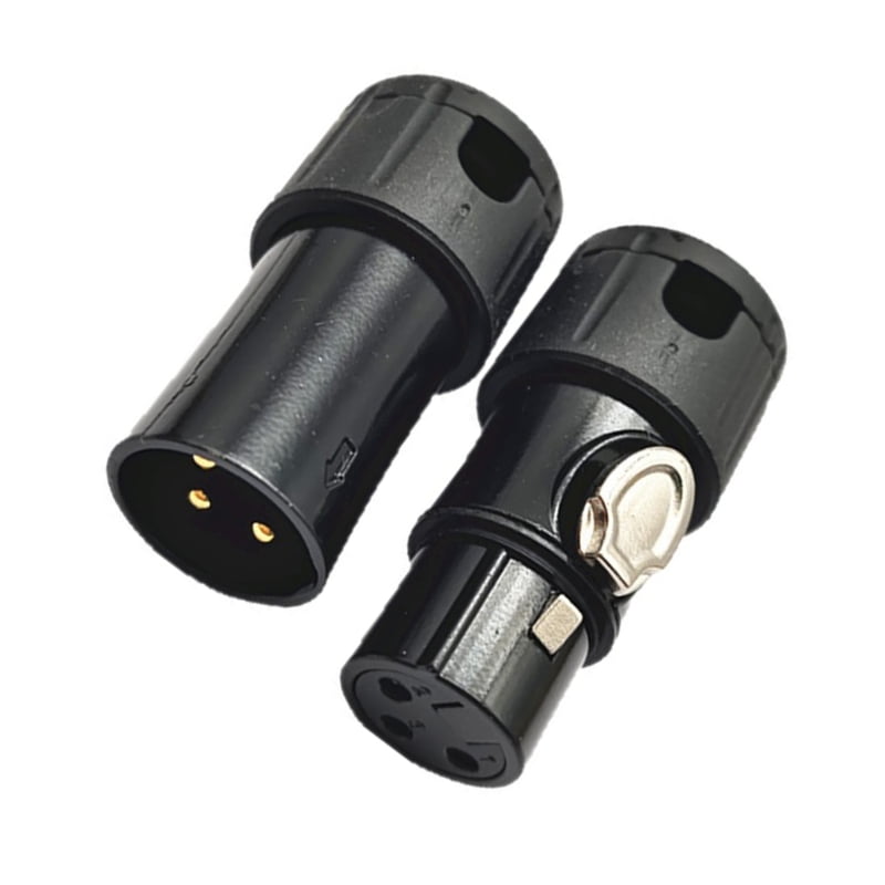 AOOOWER 3Pin Male Female Connector Microphone Straight Snake Plug Cable ...