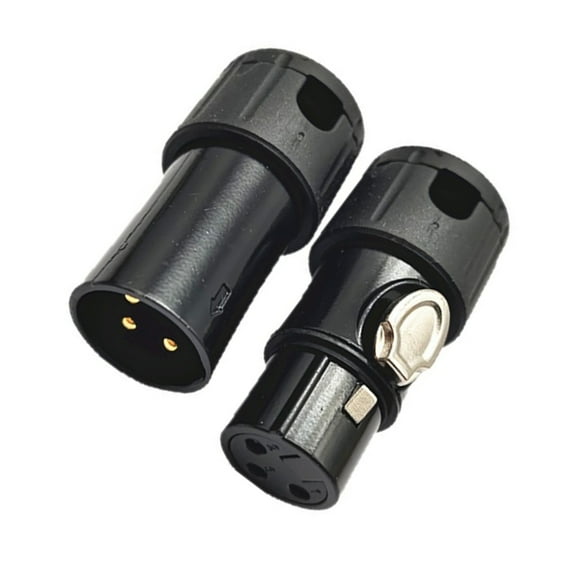 AOOOWER 3Pin Male Female Connector Microphone Straight Snake Plug Cable Connector Studio ...