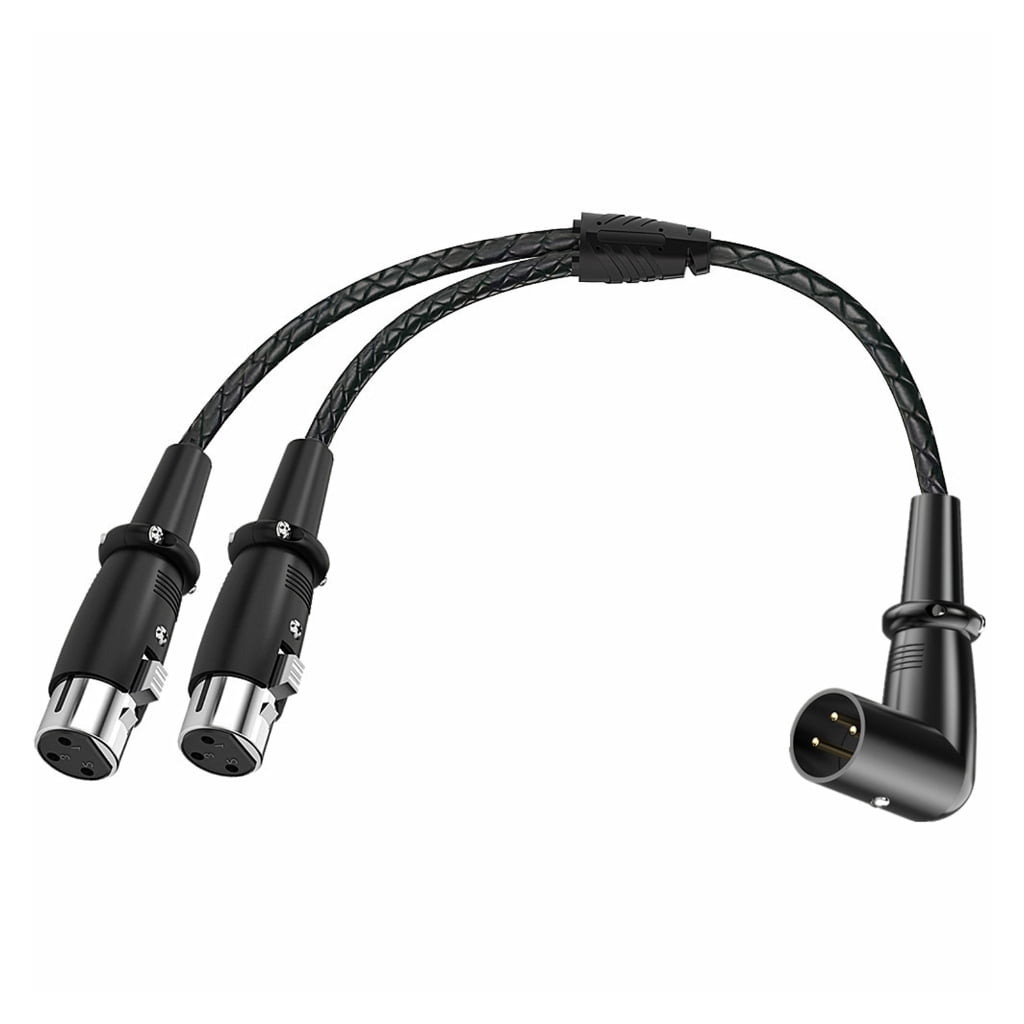 AOOOWER 3PinXLR Y Splitter Cable Double Female Connectors 50cm OFC ...