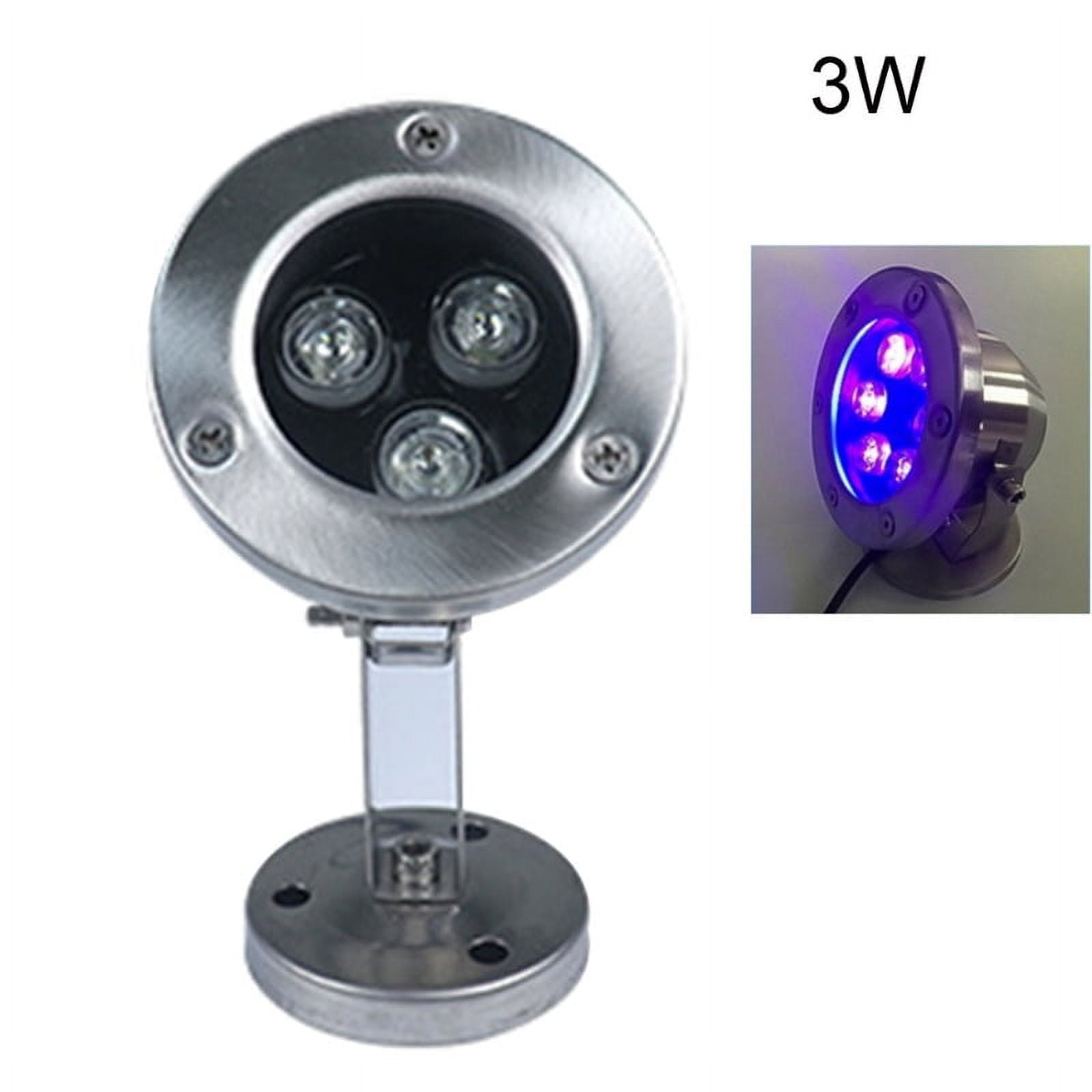 AOOOWER 3W/6W/9W/12W 12V~24V Stainless Steel LED Fountain Light Color ...