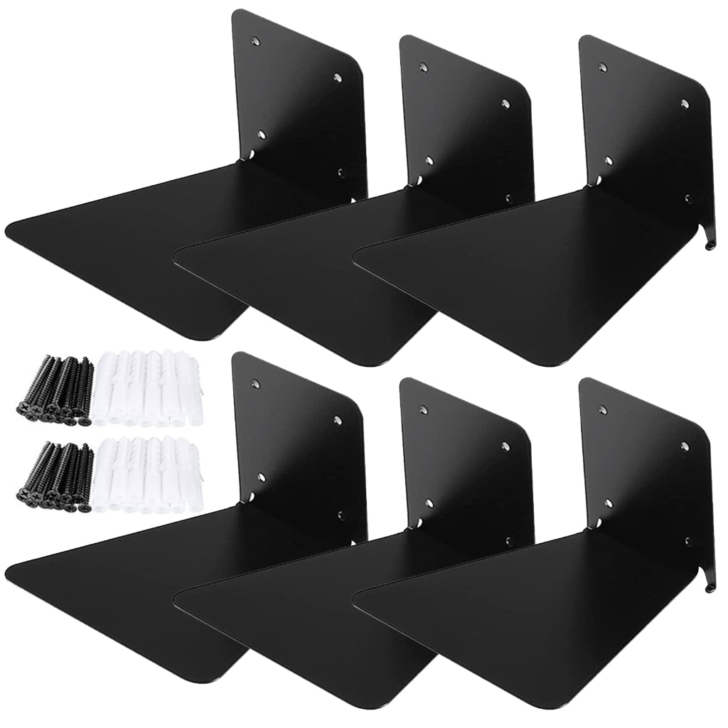 AOOOWER 3xVersatile Floating Bookshelf Fashion Wall Mounted Book Holder ...