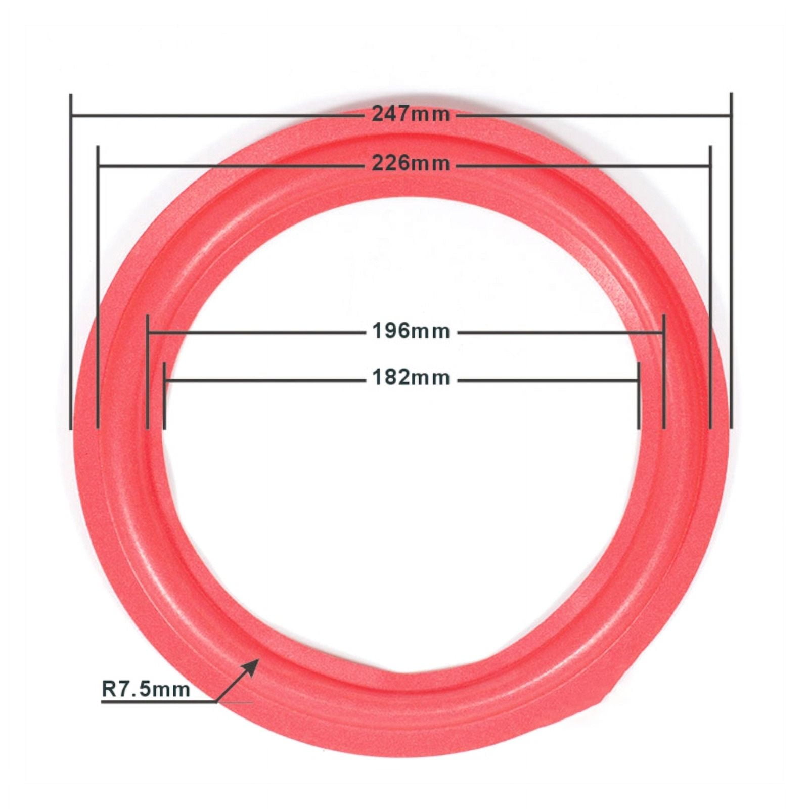 AOOOWER 4/5/6.5/8/10/12inch Speaker Foam Surround Subwoofer Woofer ...